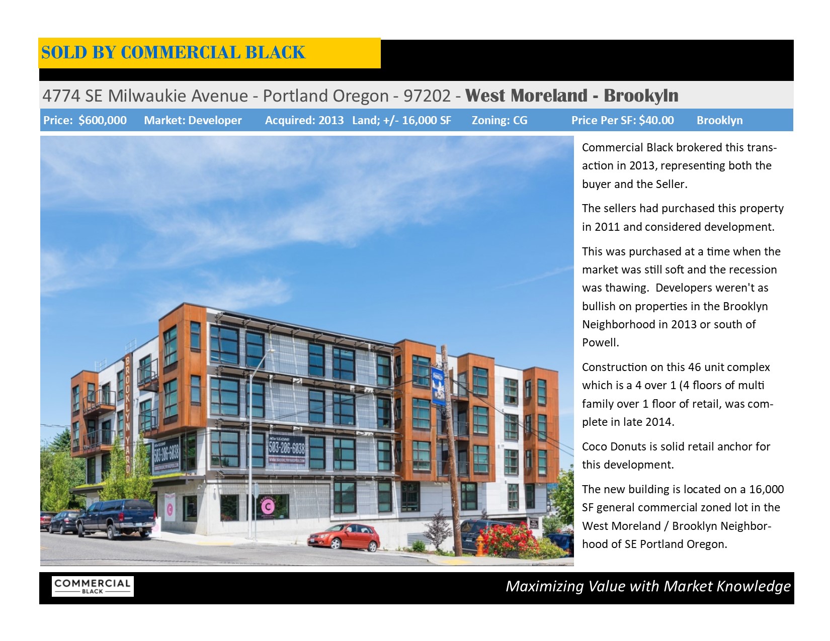 4774 SE Milwaukie Avenue - Commercial Black